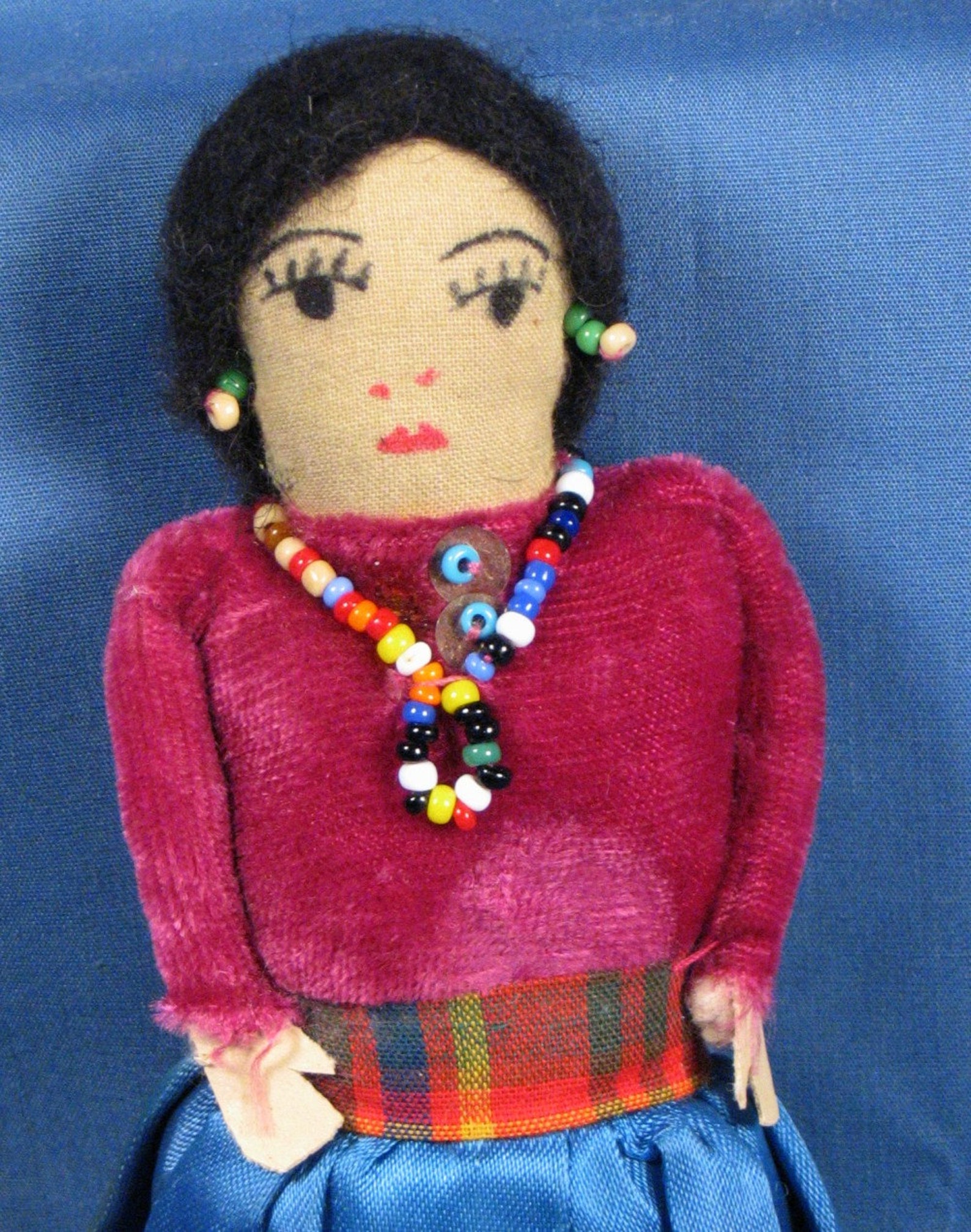 Primative Muslin Doll in Southwestern Clothing - Etsy