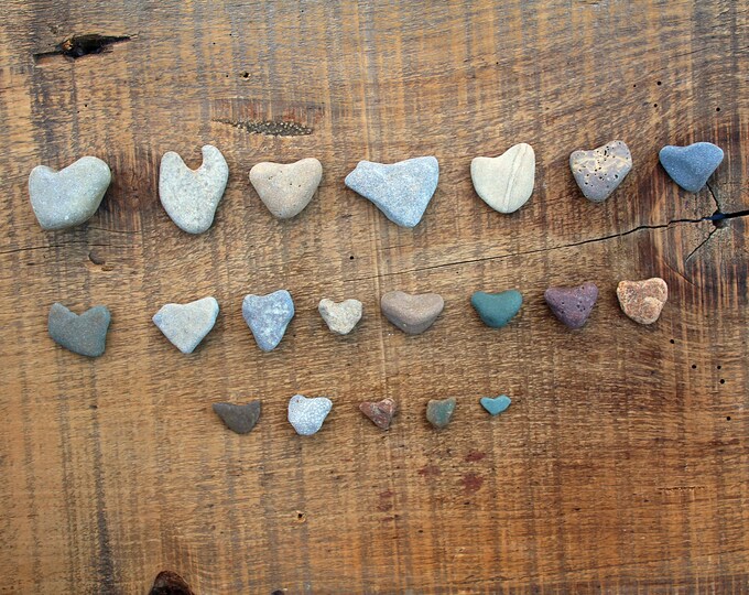 20 Pcs Bulk Natural Heart-shaped Rocks From Lake Erie - Etsy