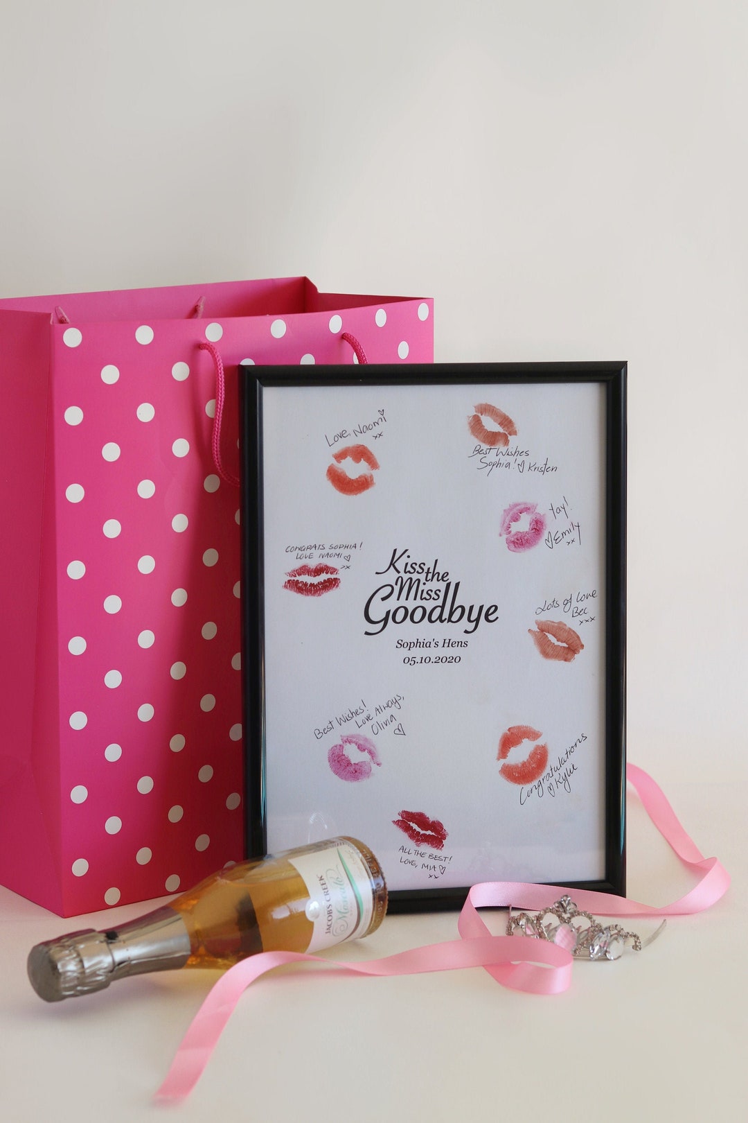 Kiss the Miss Goodbye - Editable Bachelorette Party Game Printable, Hen ...
