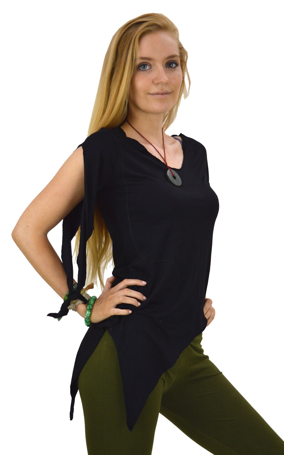 Fairy Goth Top Psy Trance Clothing Medieval Top Asymmetrical - Etsy