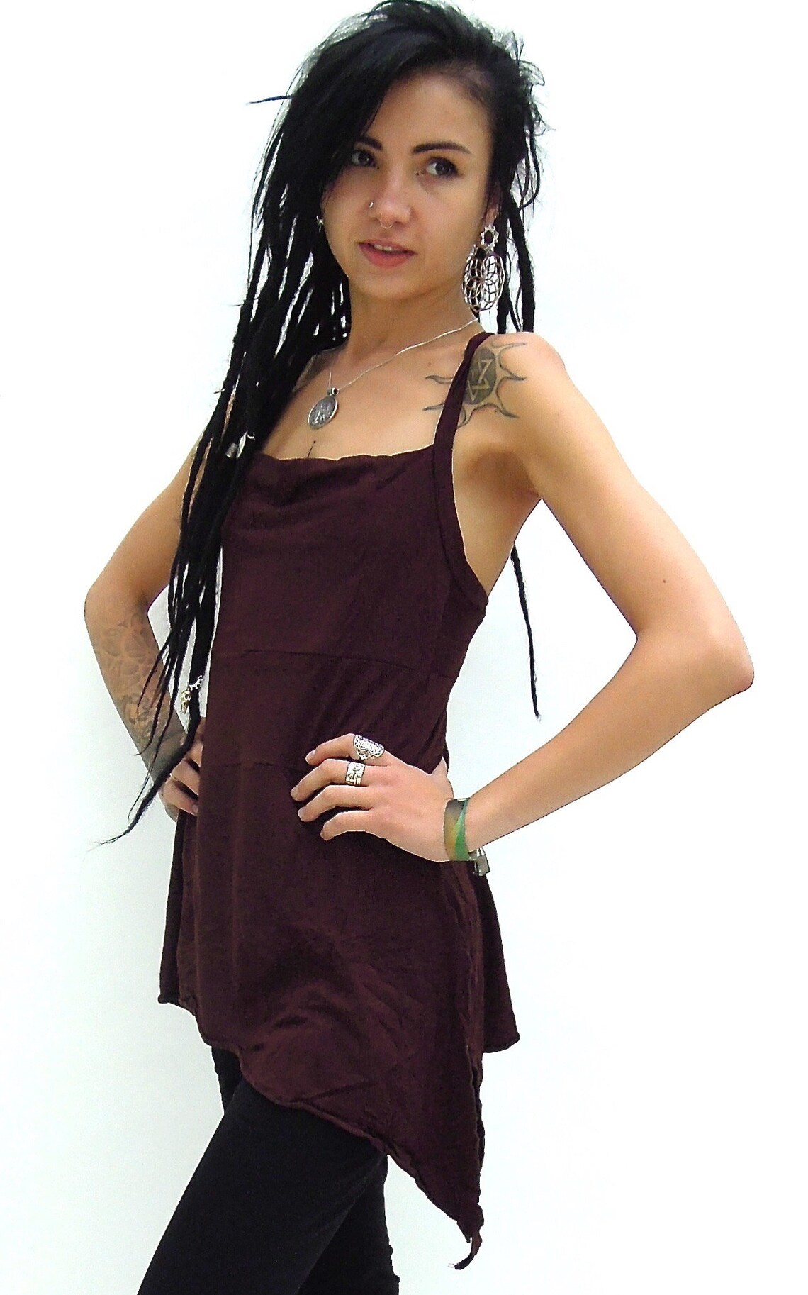 Pixie Top Pixie Clothing Alternative Clothing Yoga Clothes Punk Vest ...