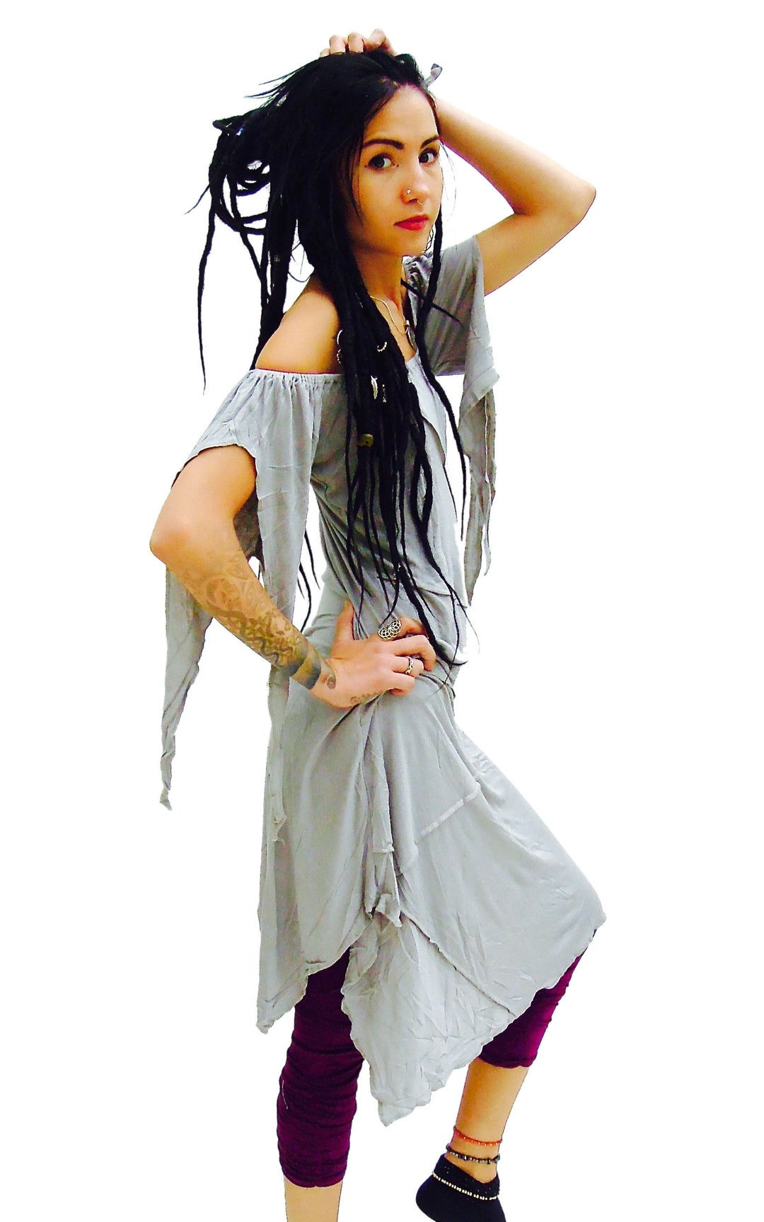 Gothic Dress Pixie Dress Witch Dress Psy Trance Pixie Clothing Hippie ...