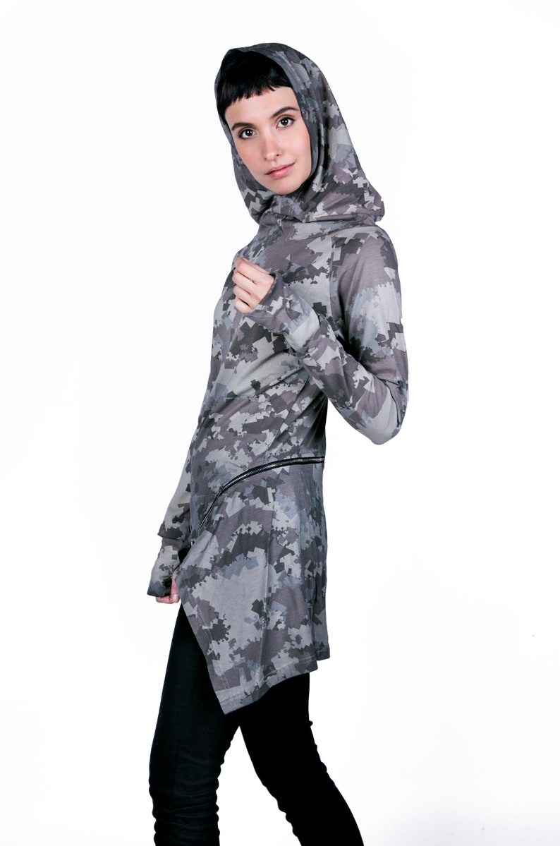 Post Apocalyptic Hooded Cape Jedi Tunic Medieval Tunic Pirate Coat Psy ...