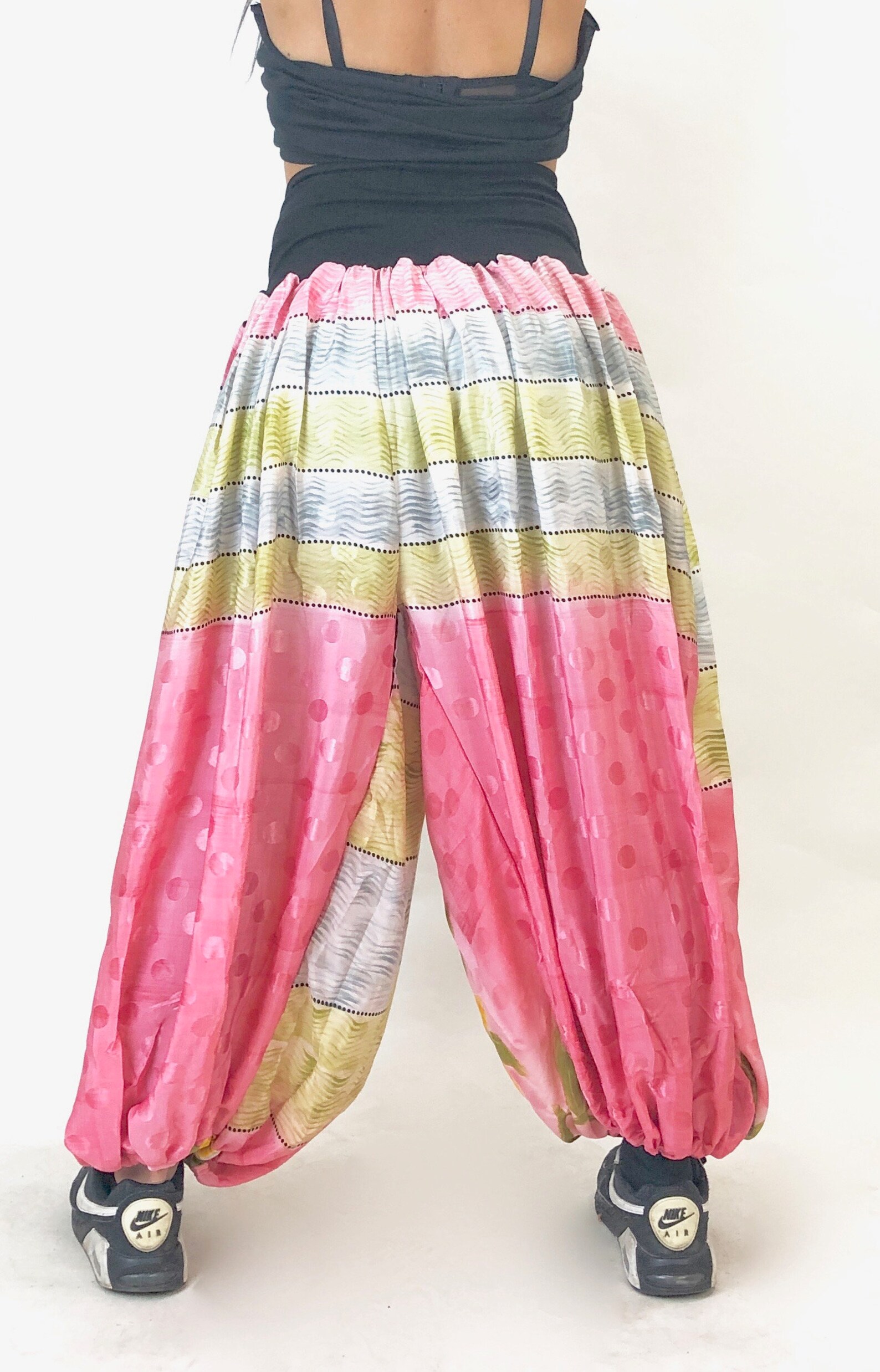 Silk Gypsy Pants Tribal Fusion Pants Silk Boho Pants Funky - Etsy