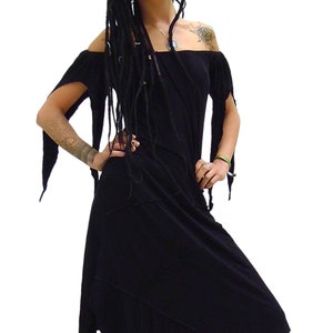 Gothic Dress Pixie Dress Witch Dress Psy Trance Pixie Clothing Hippie ...