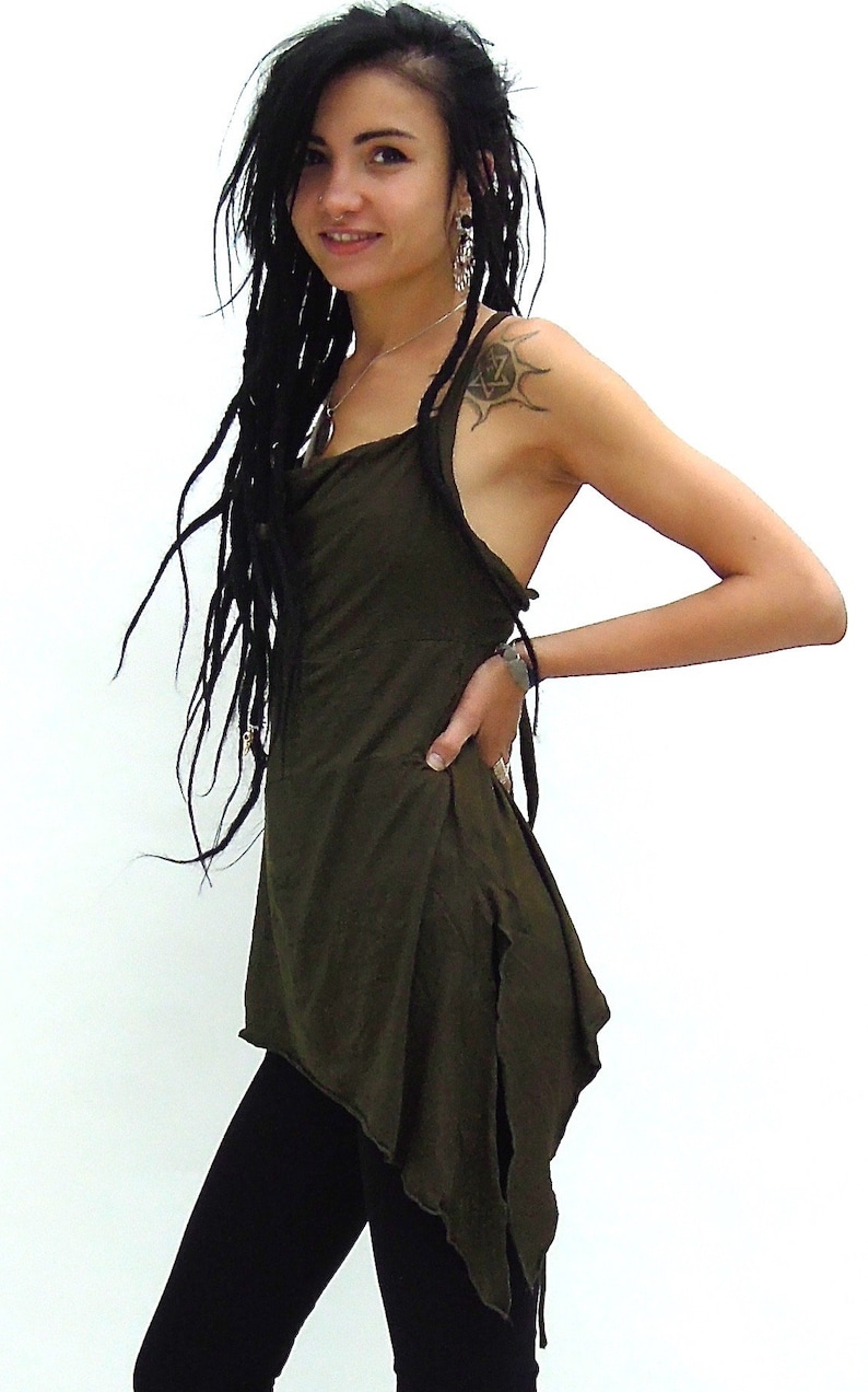 Pixie Top Pixie Clothing Alternative Clothing Yoga Clothes Punk Vest ...