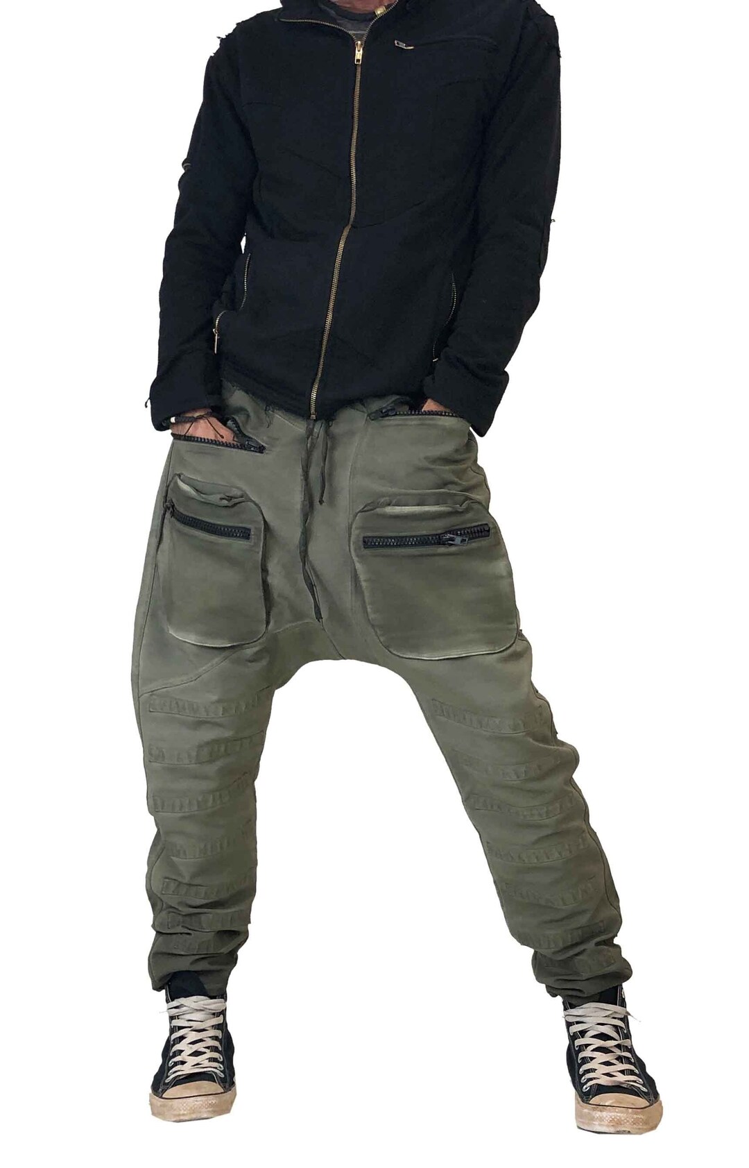Cargo Pants Cyberpunk Post Apocalyptic Mens Pants Heathen Pants Burning ...