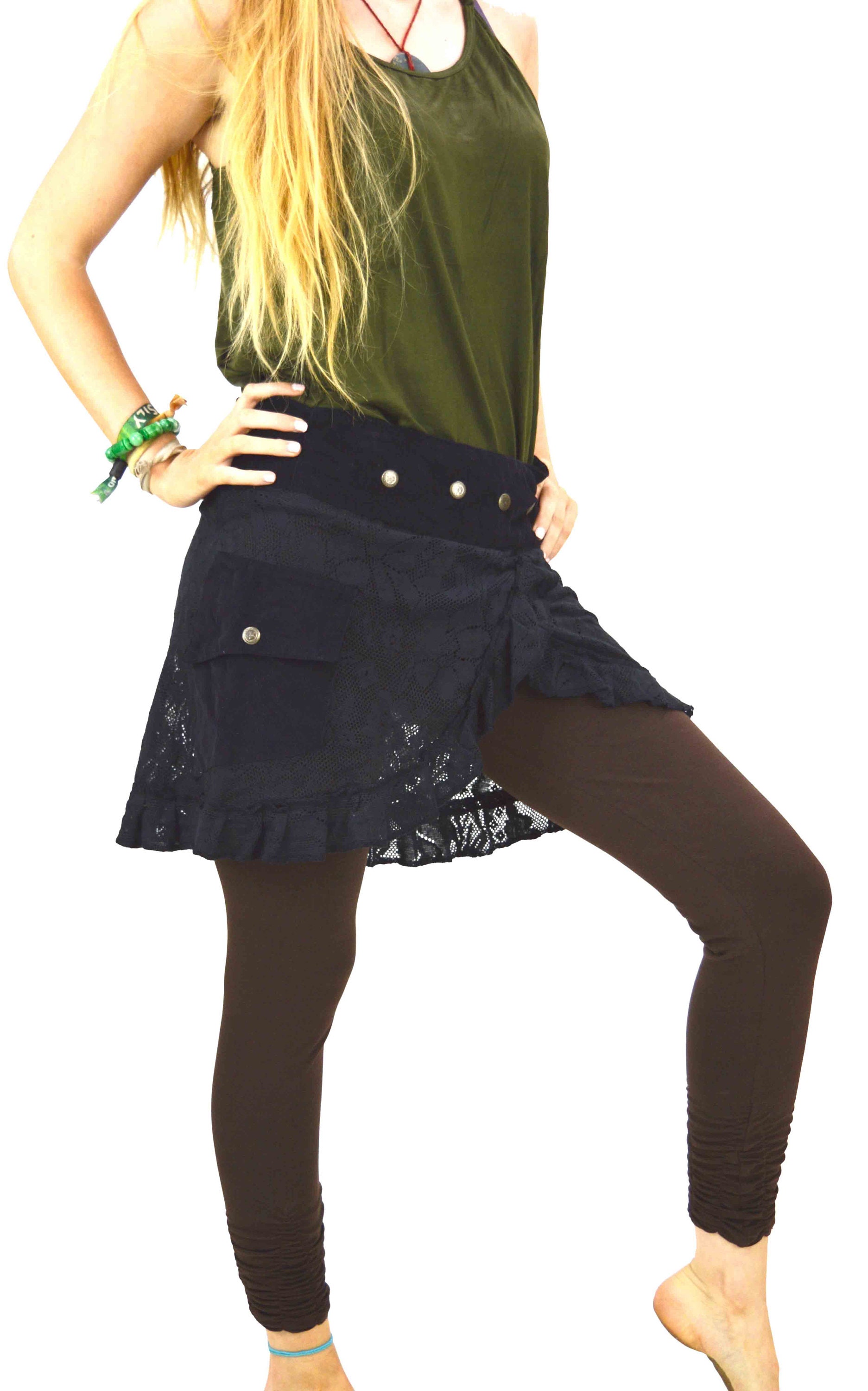 Pixie Skirt Lace Mini Skirt Corduroy Mini Tulle Wrap Pixie Clothing ...