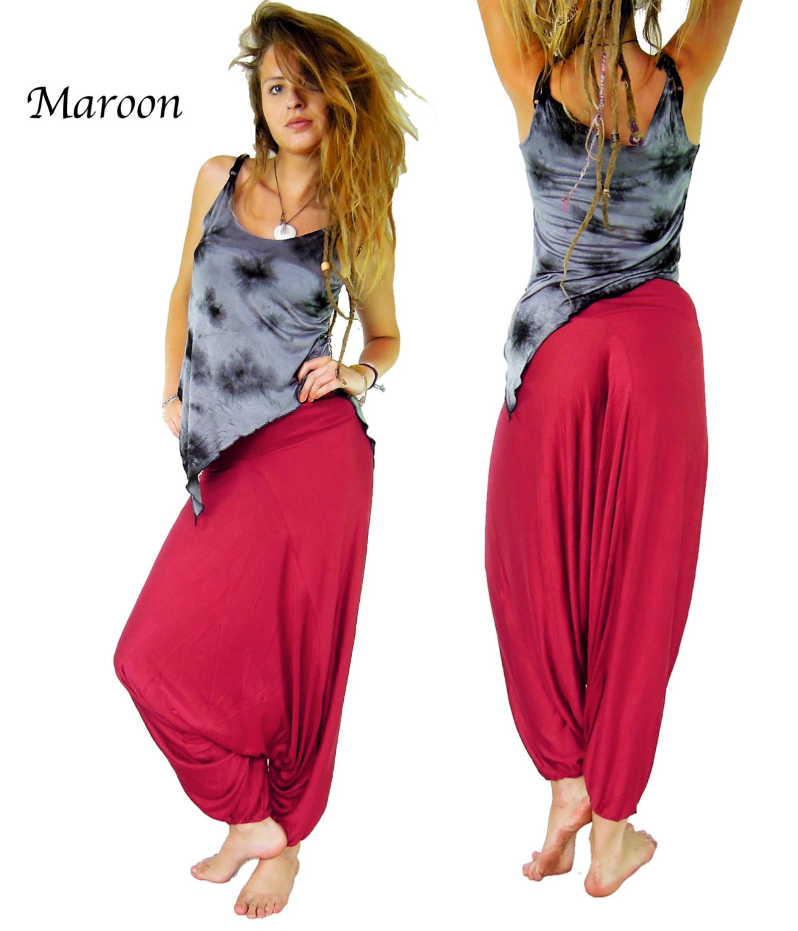 Harem Pants Hippie Pants Gypsy Pants Baggy Pants Yoga Pants - Etsy