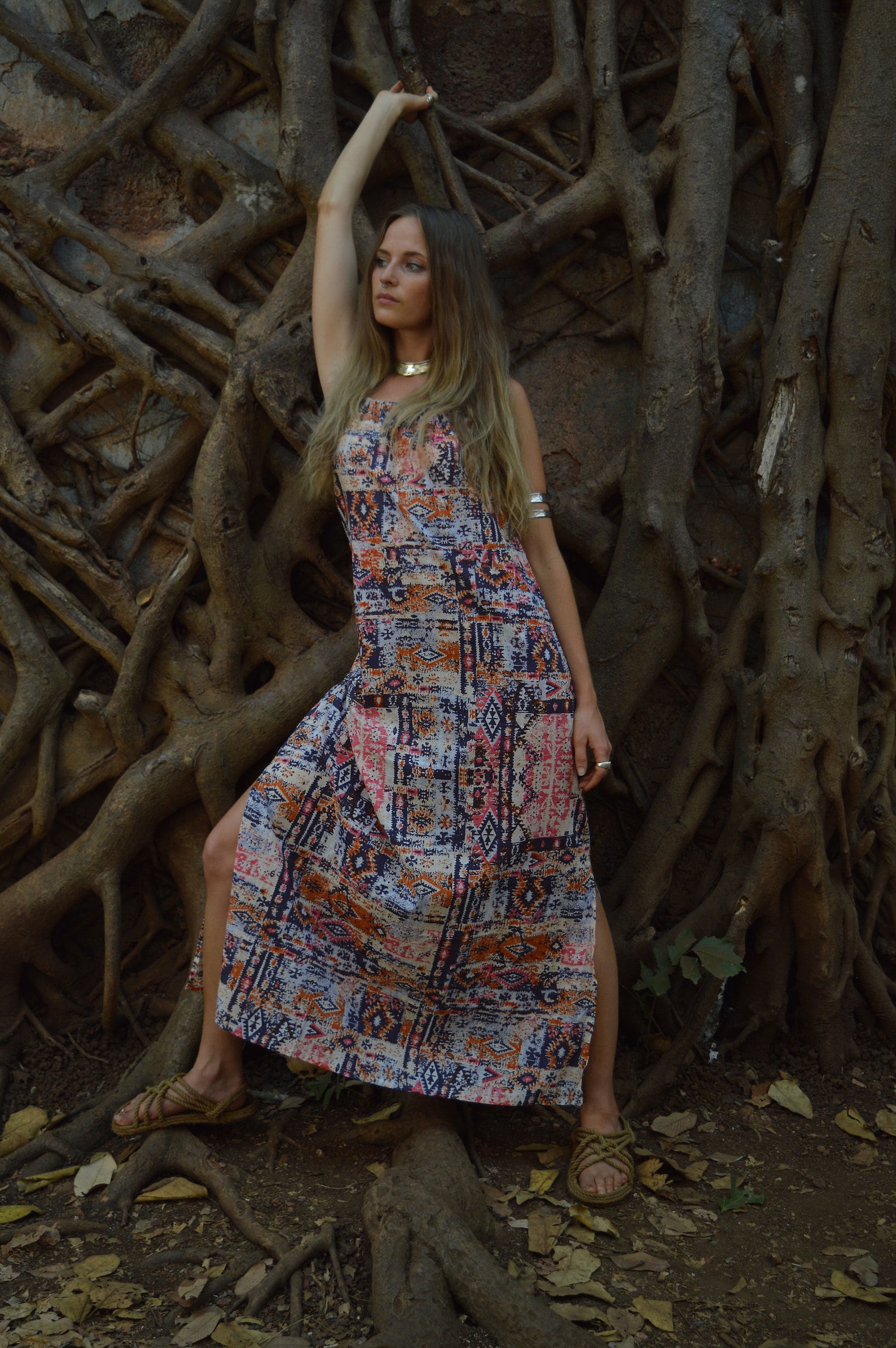 Boho Maxi Dress Maxi Dress Summer Gypsy Dress Hippie Dress Aesthetic ...