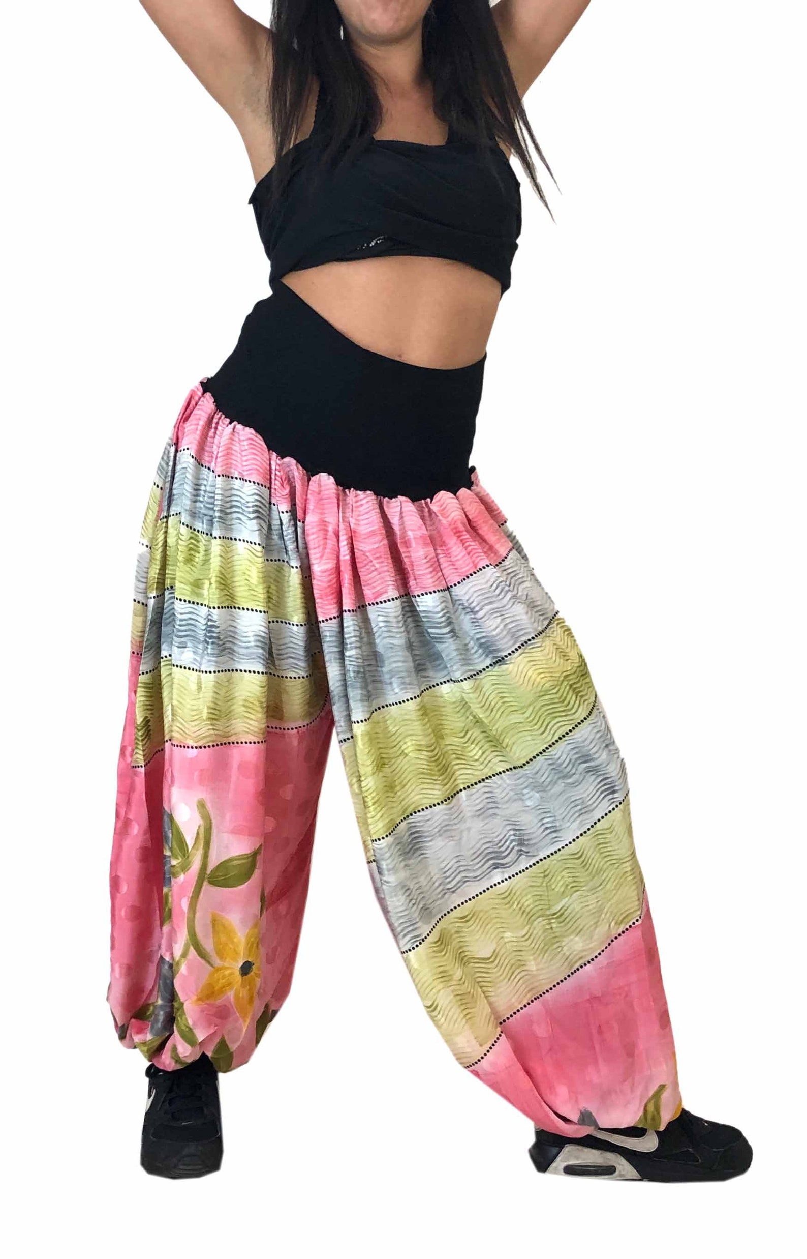 Silk Gypsy Pants Tribal Fusion Pants Silk Boho Pants Funky - Etsy