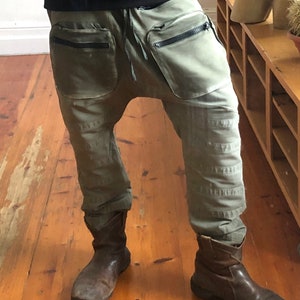 Cargo Pants Cyberpunk Post Apocalyptic Mens Pants Heathen Pants Burning ...