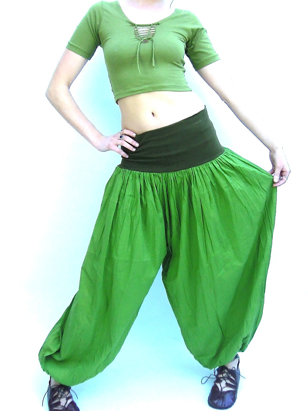 Bohemian Pants Tribal Fusion Pants Cotton Boho Pants Funky Boho Harem ...