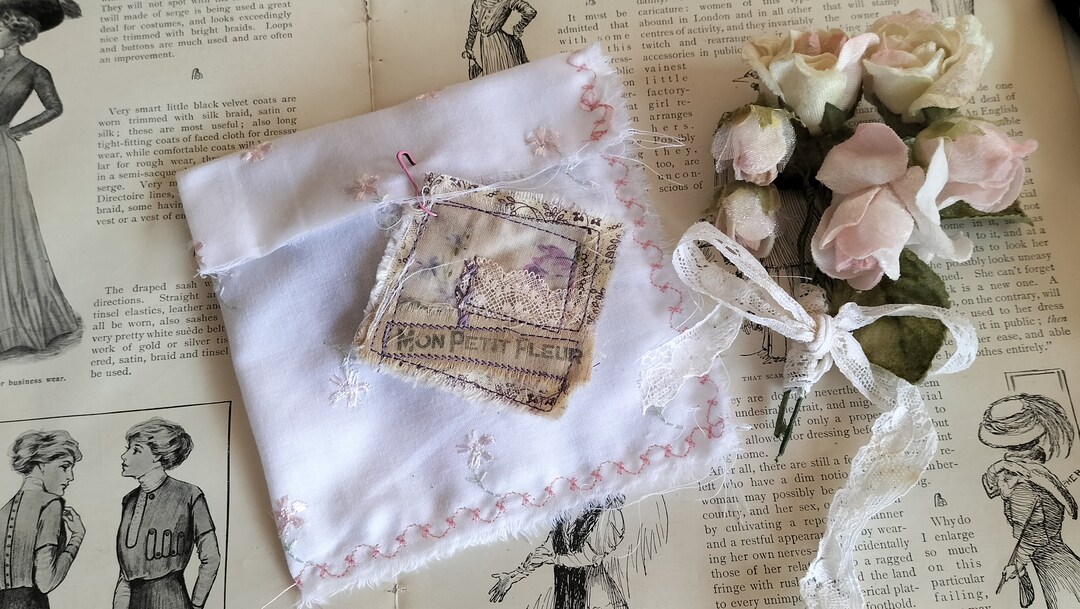 Snippet Pieces, Handmade Fabric Snippets, Slow Stitch, Fabric Art ...