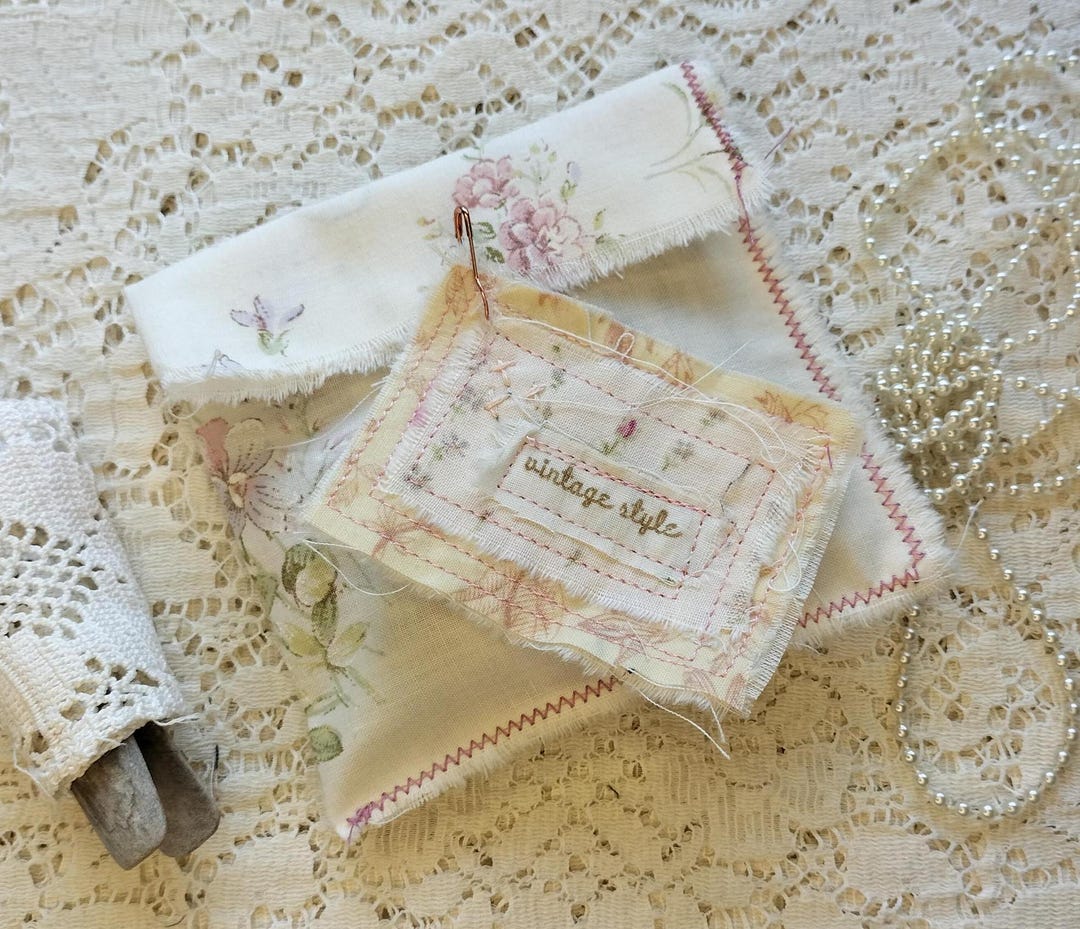 Snippet Pieces, Handmade Fabric Snippets, Slow Stitch, Fabric Art ...