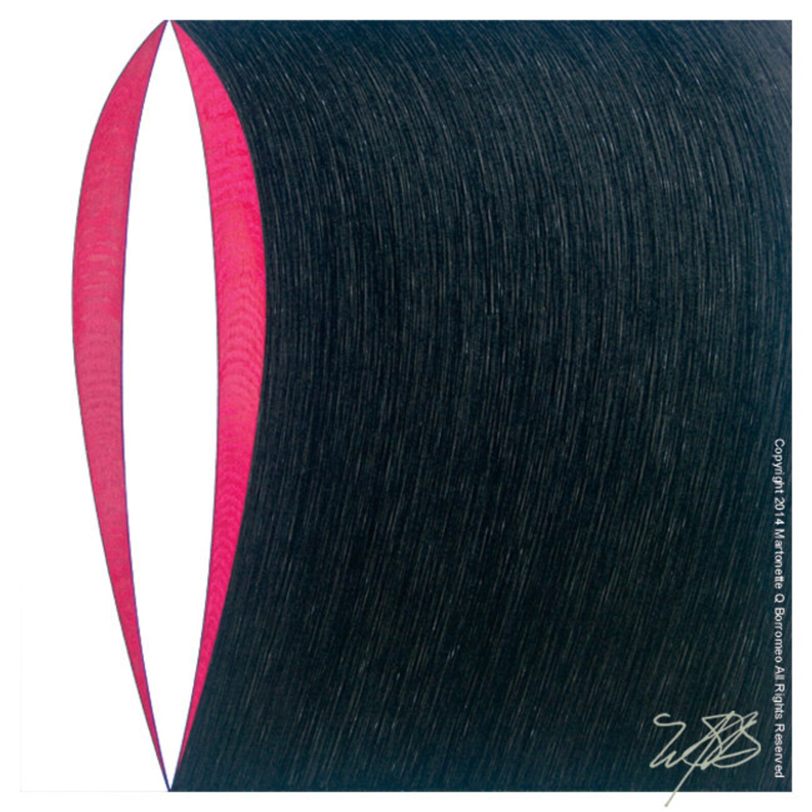 Pod Minimalist Art, Red Black White, Minimalist Art, Pen & Ink, Minimal ...