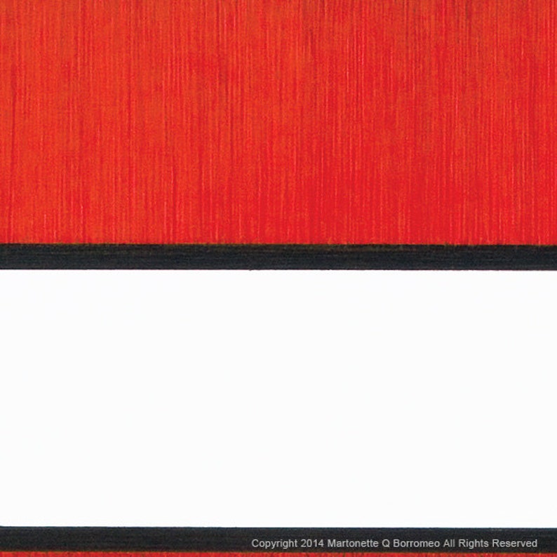 Red Bar Minimal Art, Red Black White, Red Minimalism, Contemporary ...