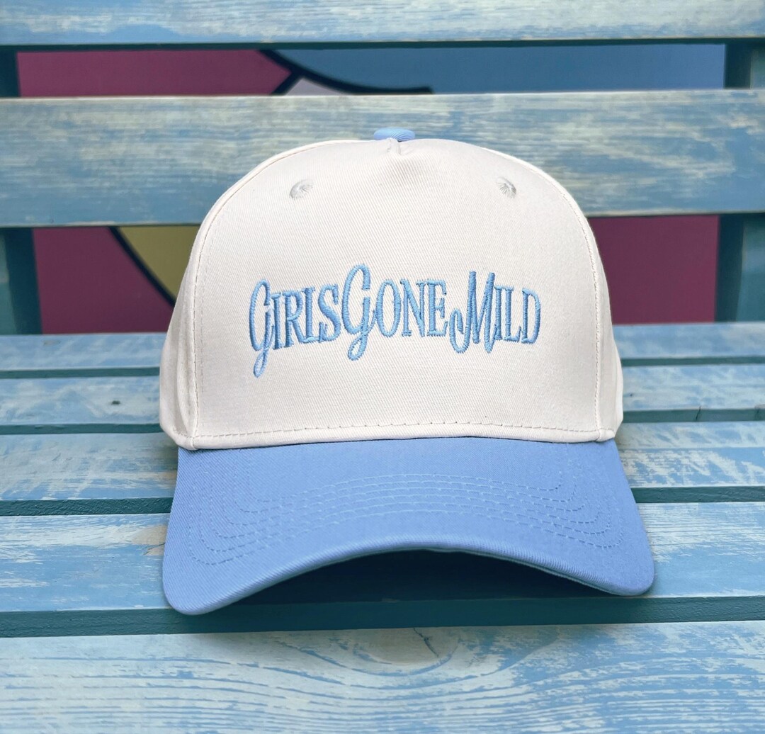 Custom Embroidered Light Blue Trucker Hat: Personalized Caps - Etsy