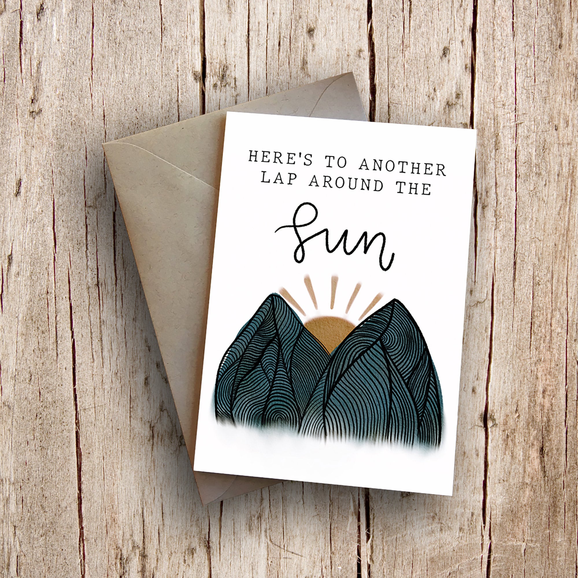 Another Lap Around the Sun | Birthday Card | Personalized Card - Etsy