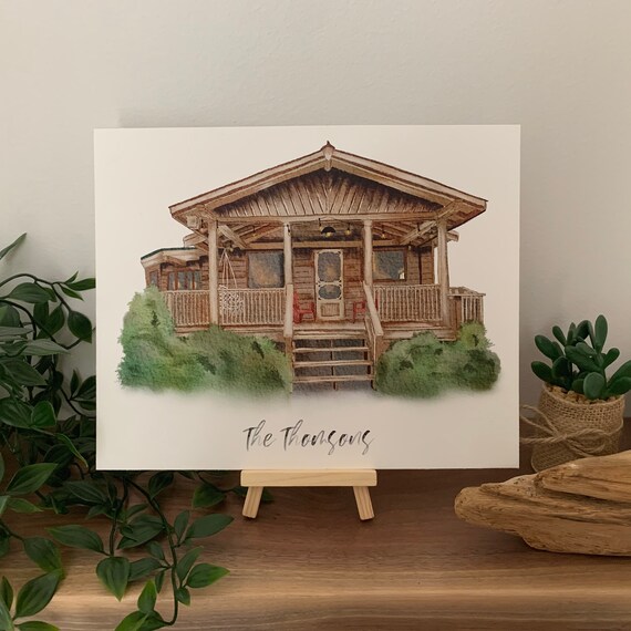 Drawing & Illustration Art & Collectibles First Home Illustration ...