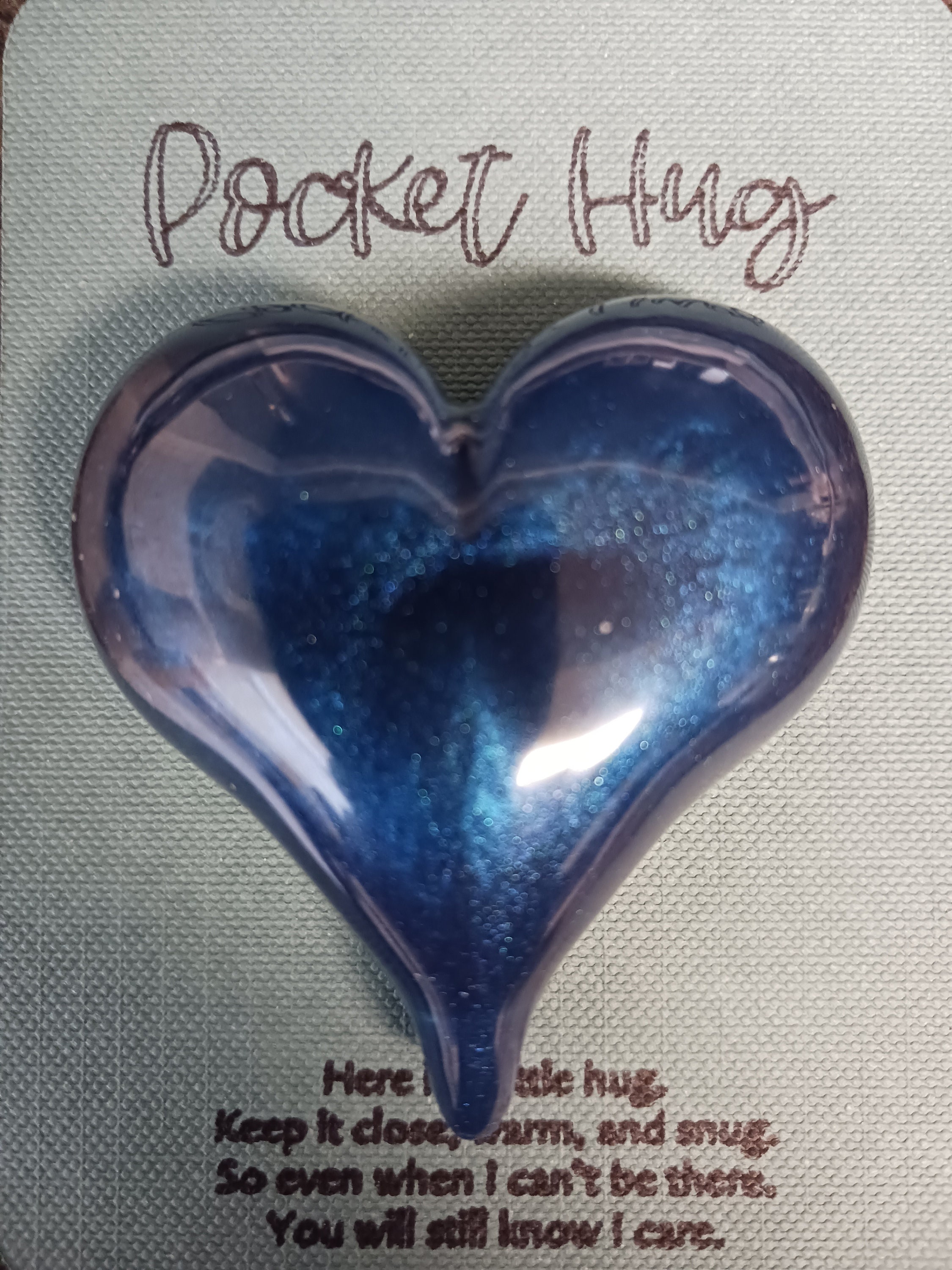 Pocket Hug, Resin Heart, Keepsake Token. - Etsy