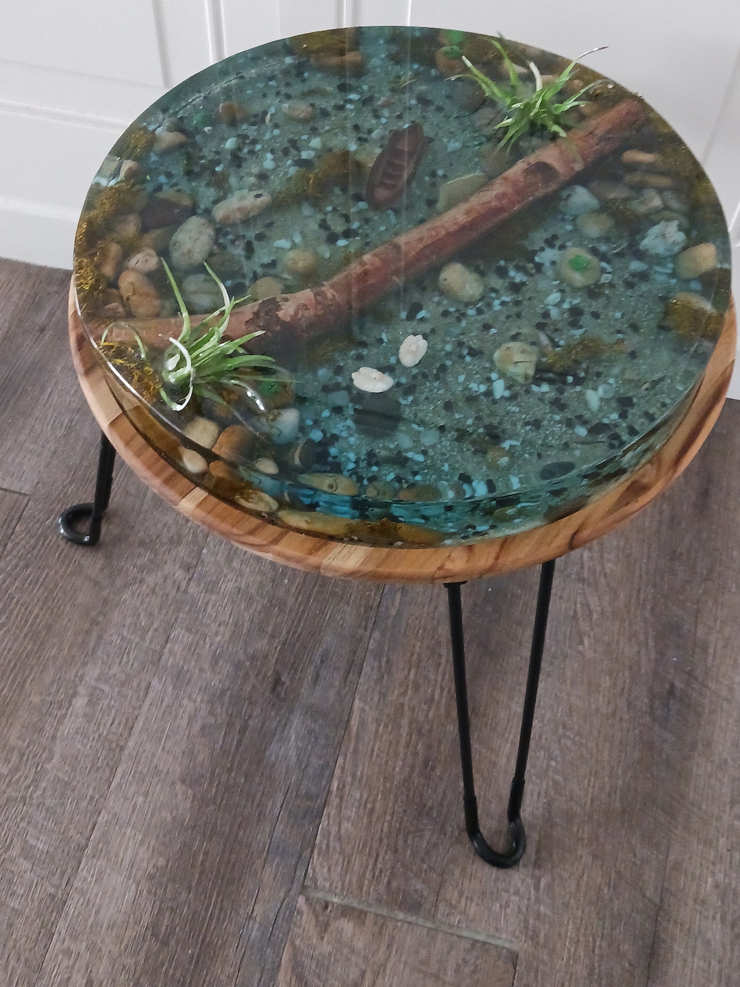 14” Pond Scene Resin Table - Etsy