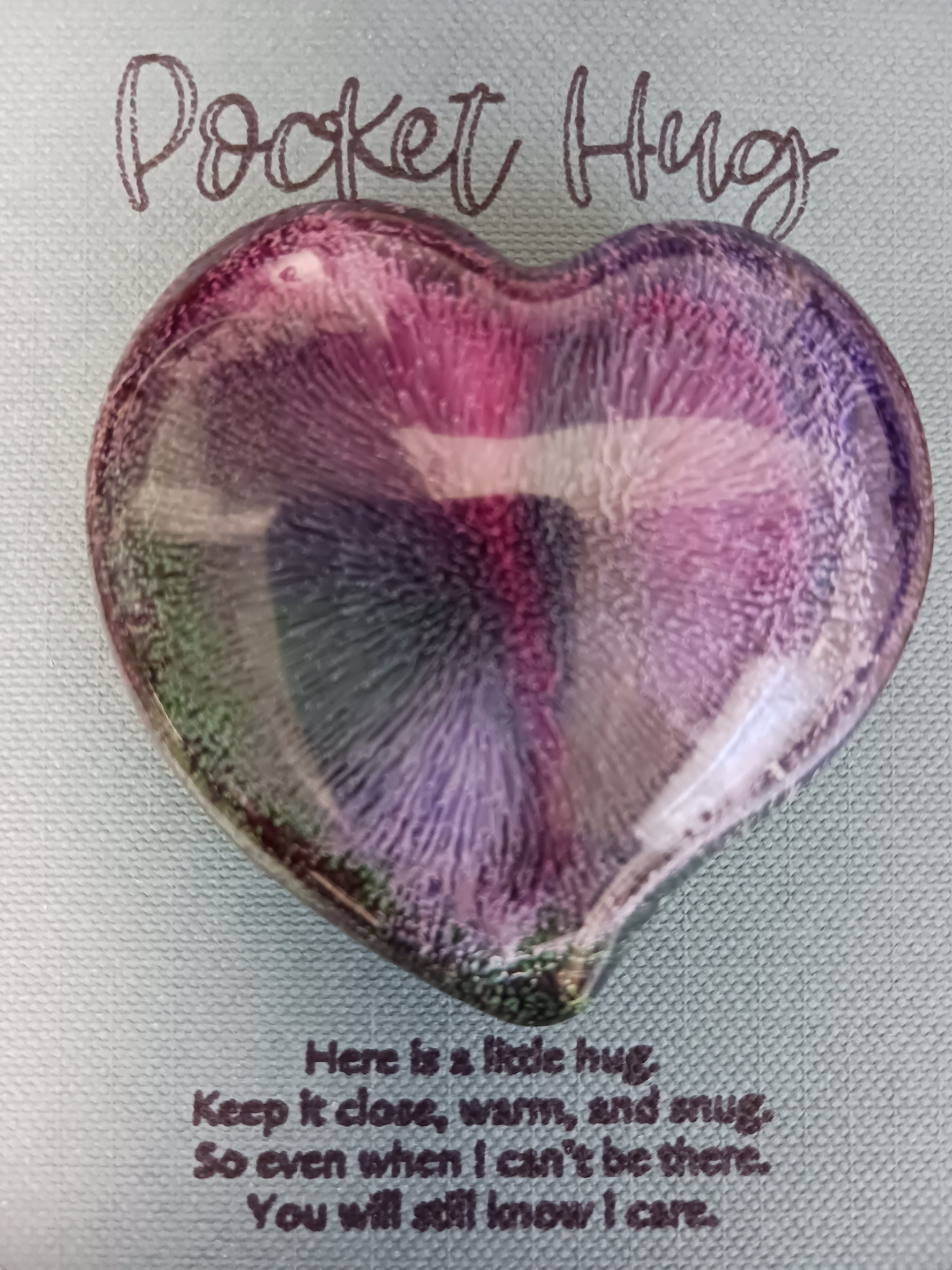 Pocket Hug, Resin Heart, Keepsake Token. - Etsy