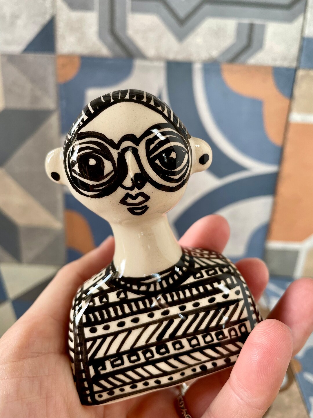 People, Handmade Ceramic Portrait Bust - Etsy