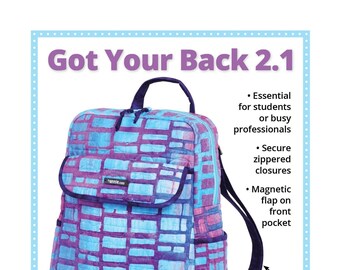 Got Your Back 2.1 Backpack Pattern by Annie.com - Etsy