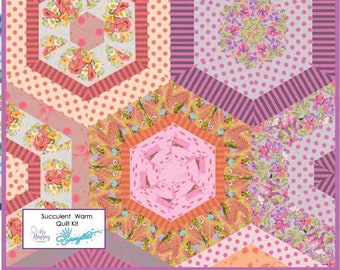 Wish Quilt Kit Featuring Everglow by Tula Pink - Etsy