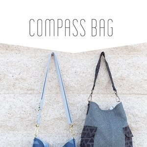 Noodlehead Compass Bag Pattern Crossbody Bag in 2 Sizes - Etsy