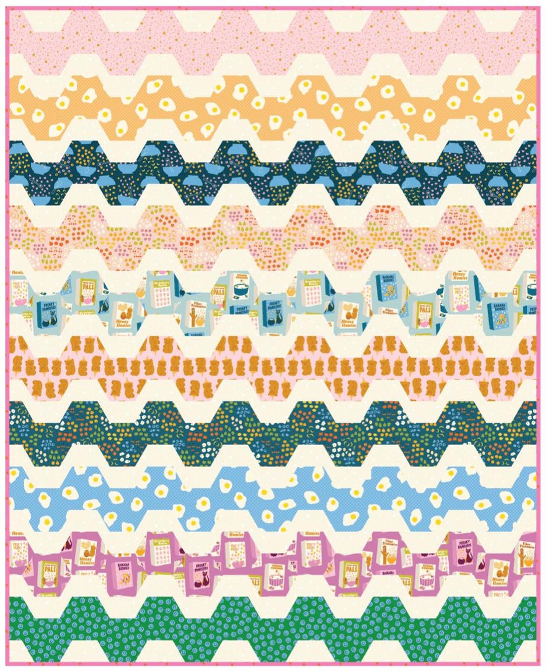 Beach Waves Quilt Kit Featuring Egg and Friends by Kimberly Kight ...