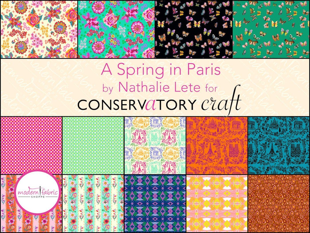 A Spring in Paris by Nathalie Lete Half Yard Bundle September 2024 - Etsy