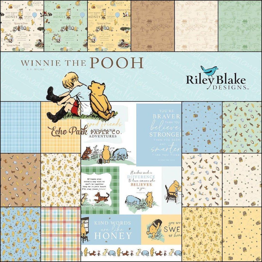 Pre-order Winnie the Pooh by Riley Blake- Half Yard Bundle- November ...