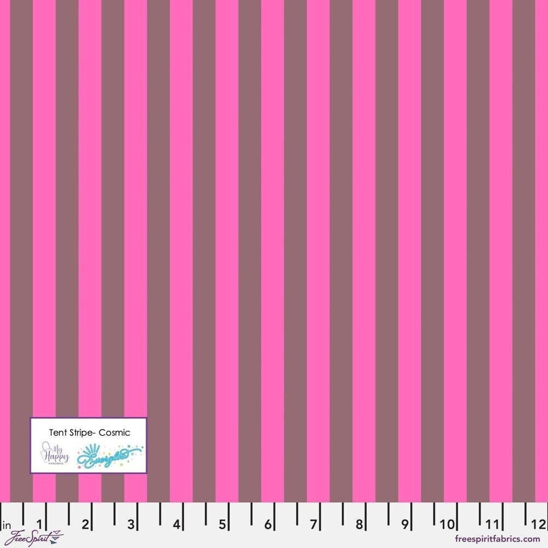 Tula Pink Neon True Colors Tent Stripe PWTP069.COSMIC Half Yard - Etsy