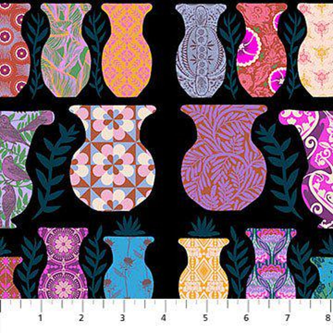 Pre-order Anna Maria Textiles- Rhapsody- Anniversary Vases AMT173-99 ...