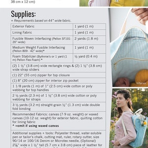 Noodlehead Making Backpack Sewing Pattern - Etsy