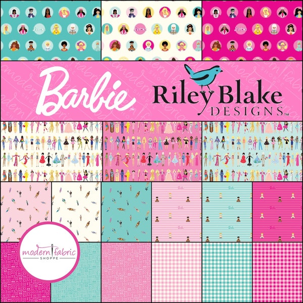 Barbie Fabric by the Yard - Etsy