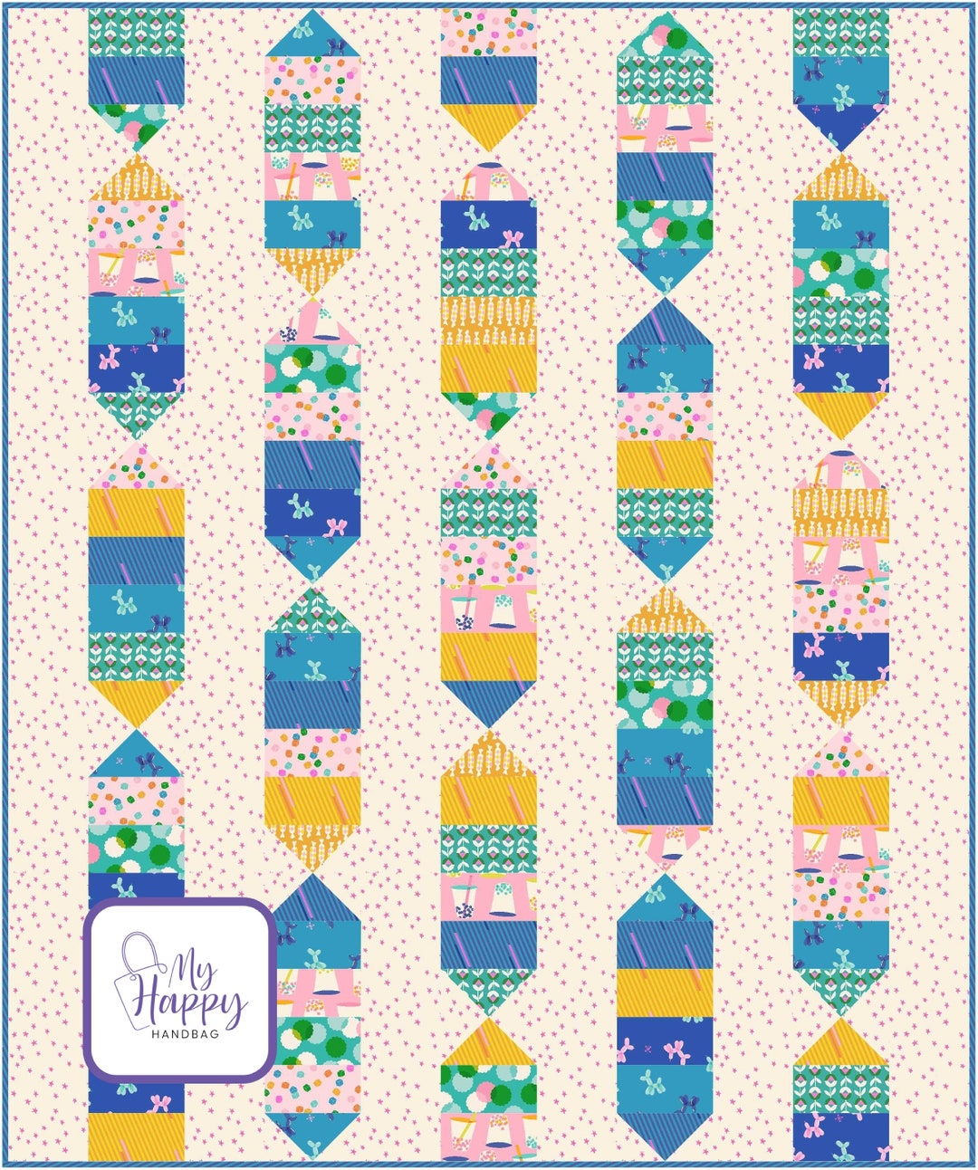 PRE-ORDER Candy Stripes Quilt Kit Featuring Eye Candy by Ruby Star ...