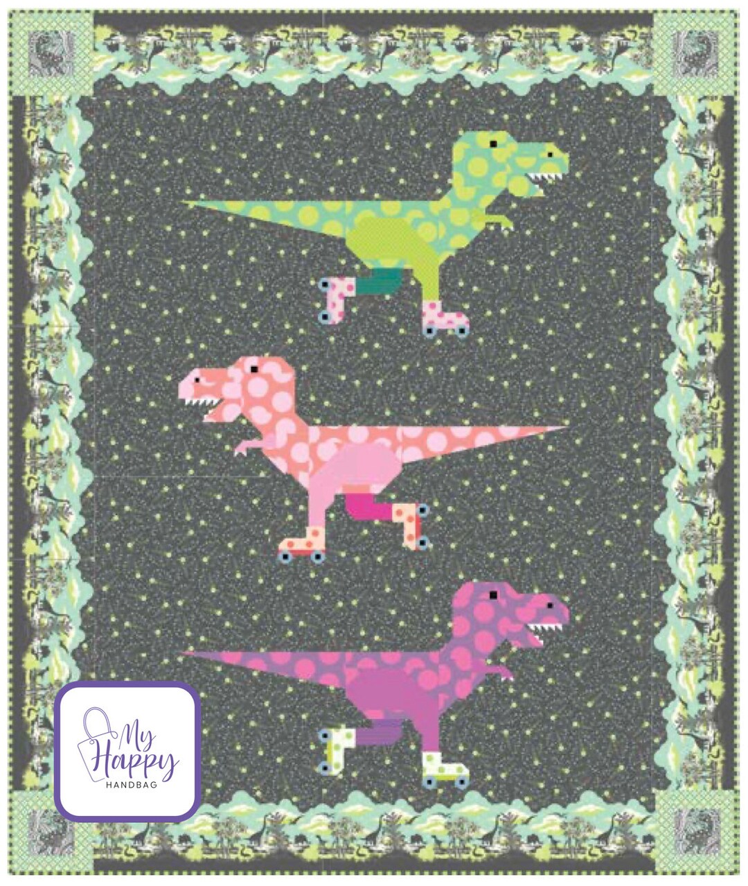 Tula Pink Roar Dinorama Quilt Kit-storm Version April 2023 Delivery - Etsy