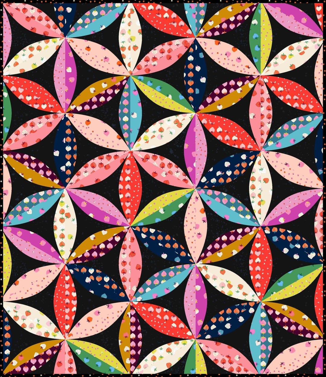 Pre-order Kimberly Kight- Avant Garden Quilt Kit Featuring Strawberry ...