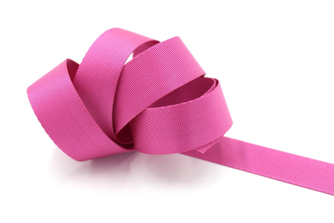 Pink 1 Inch (25mm) or 1.5 Inch (38mm) Width Nylon Webbing- Strapping by ...