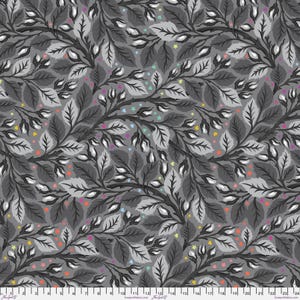 Tula Pink Graywork- 108" Wide Back- Nip in the Bud QBTP020.SHADOW- Half ...