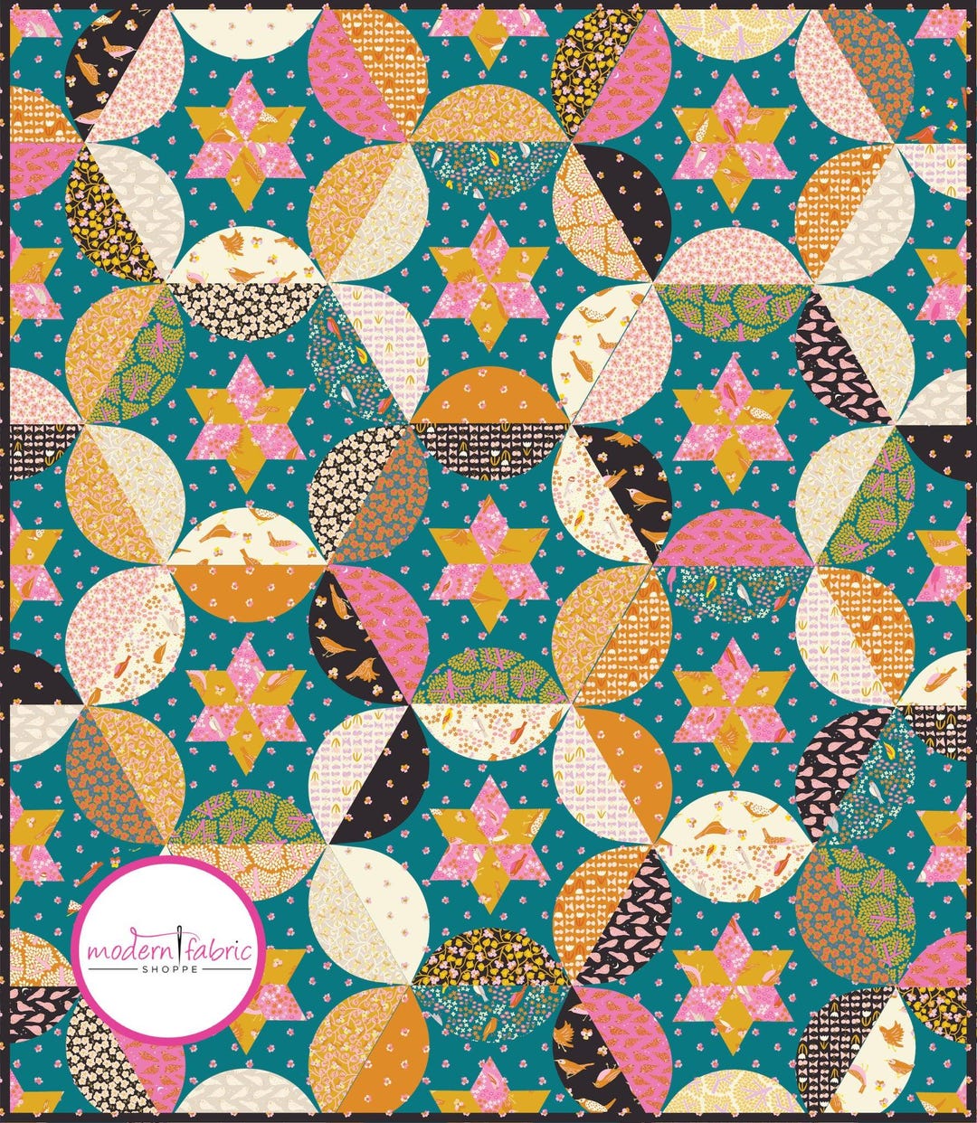 Kimberly Kight Helix Nebula Quilt Kit Featuring Bird is the Word ...