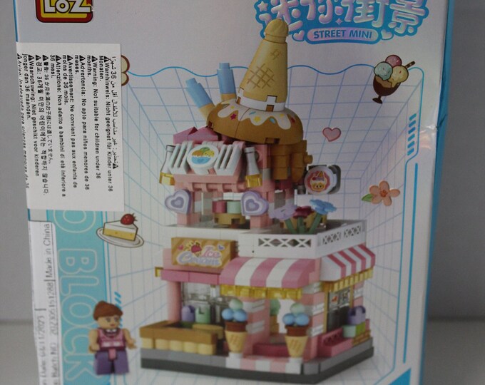 Ice Cream Shop LOZ Micro Building Block Set 400 Pieces - Etsy