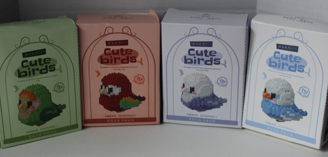 Cute Birds Micro Building Block Set 4 Colors to Choose sold per Bird - Etsy