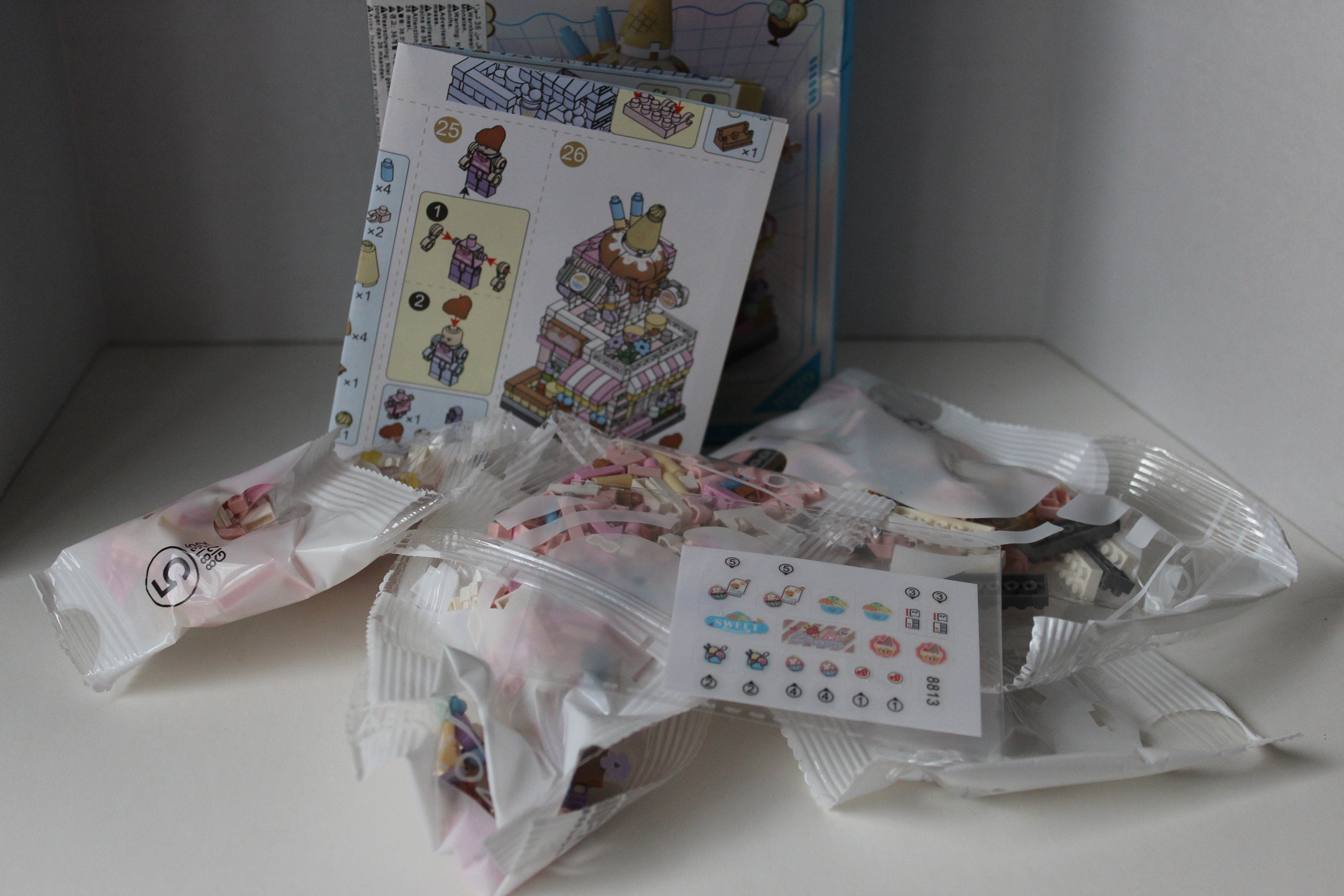 Ice Cream Shop LOZ Micro Building Block Set 400 Pieces - Etsy