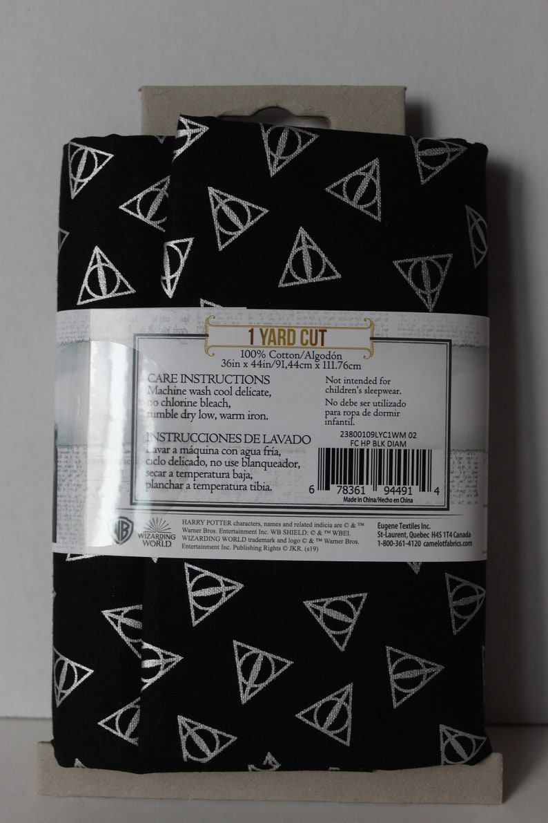 Harry Potter Symbol 1 Yard Pre-cut Fabric Cotton - Etsy