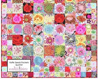 Kaffe fassett seed packet quilt kit - Etsy Österreich