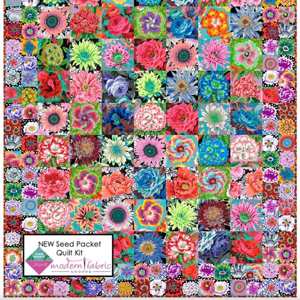 Kaffe Fassett Seed Packet Quilt Kit - Etsy